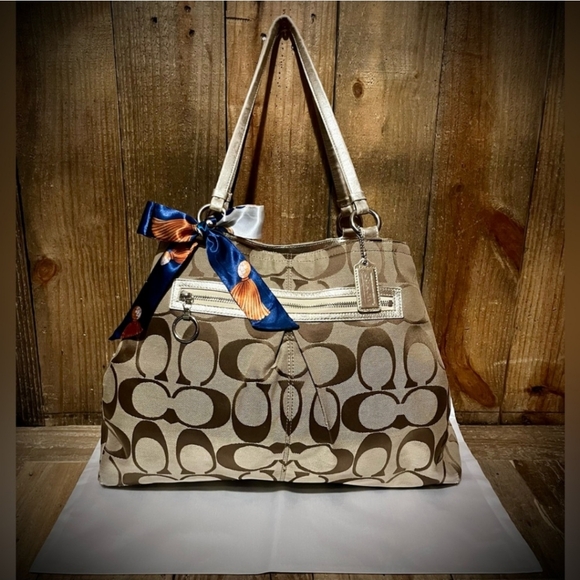 Coach | Bags | Coach Signature Gabby Shoulder Tote Euc | Poshmark